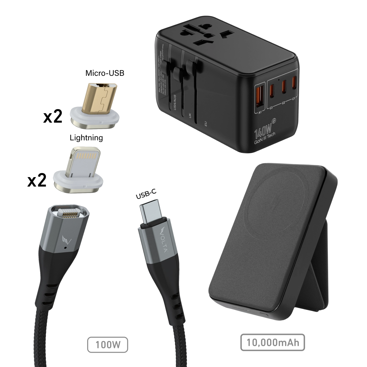 Volta Charger Products: USB Cables, Magnetic Charger & Tips, Charging ...