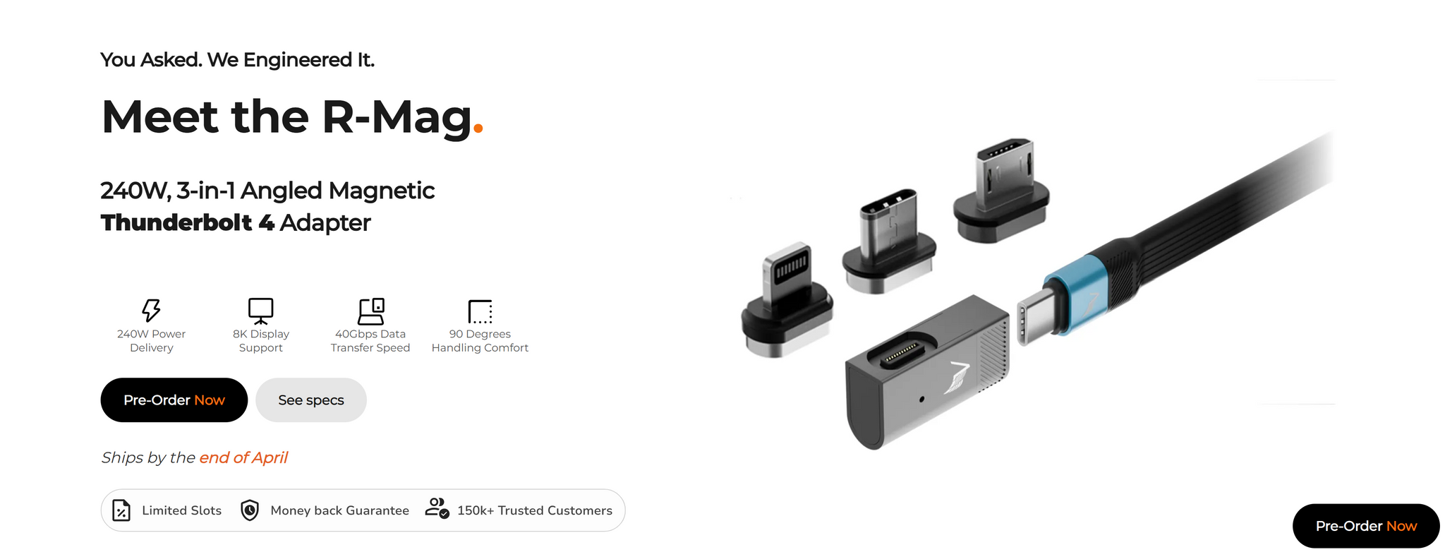 Volta Charger Products: USB Cables, Magnetic Charger & Tips, Charging ...